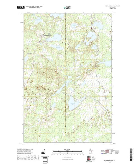 US Topo 7.5-minute map for Floodwood Lake MN – American Map Store