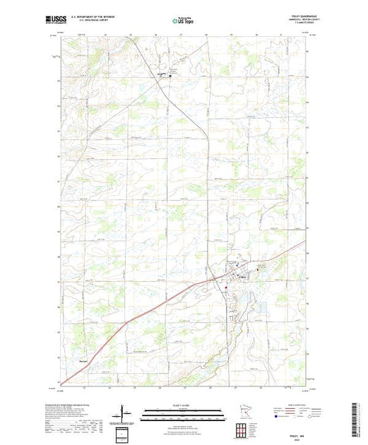 US Topo 7.5-minute map for Foley MN – American Map Store