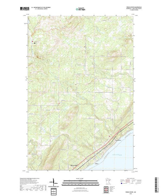 US Topo 7.5-minute map for French River MN – American Map Store