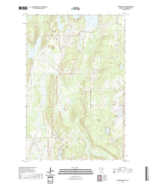 US Topo 7.5-minute map for Frontenac Lake MN – American Map Store