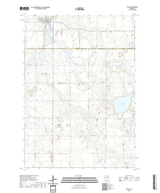 US Topo 7.5-minute map for Fulda MN – American Map Store