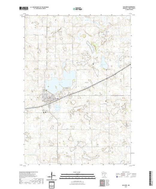 US Topo 7.5-minute map for Gaylord MN – American Map Store