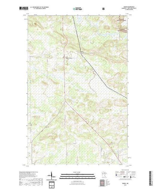 US Topo 7.5-minute map for Gheen MN – American Map Store