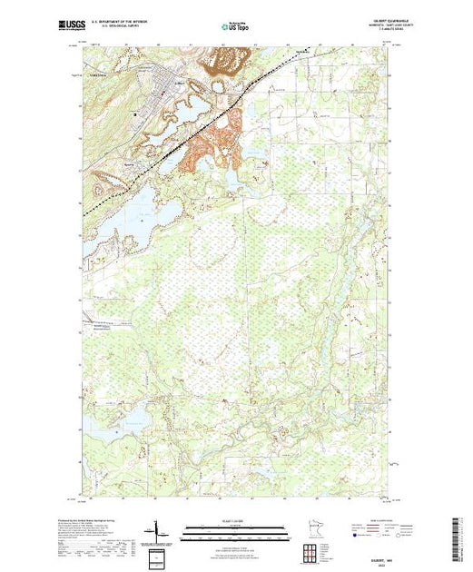 US Topo 7.5-minute map for Gilbert MN – American Map Store