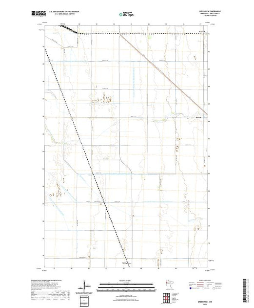US Topo 7.5-minute map for Greenview MN – American Map Store