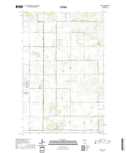 US Topo 7.5-minute map for Grygla MN – American Map Store