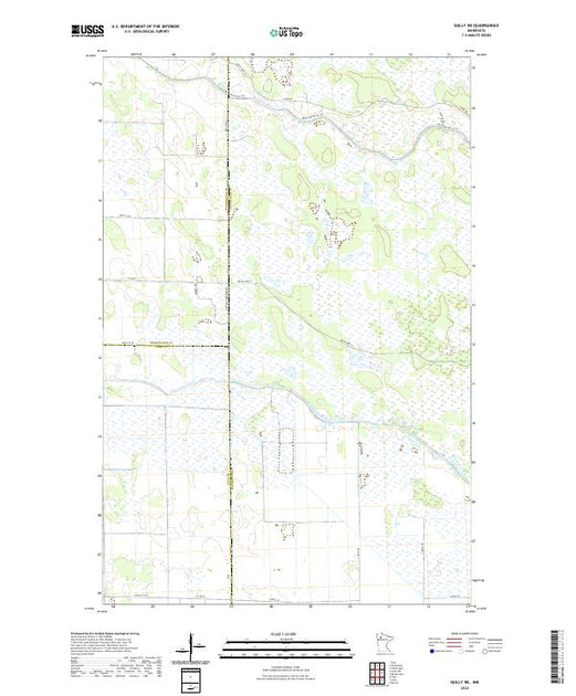 US Topo 7.5-minute map for Gully NE MN – American Map Store