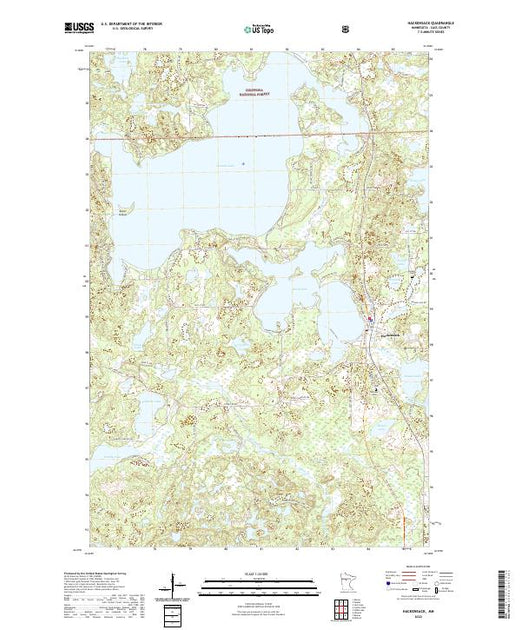 US Topo 7.5-minute map for Hackensack MN – American Map Store