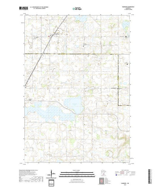 US Topo 7.5-minute map for Hamburg MN – American Map Store