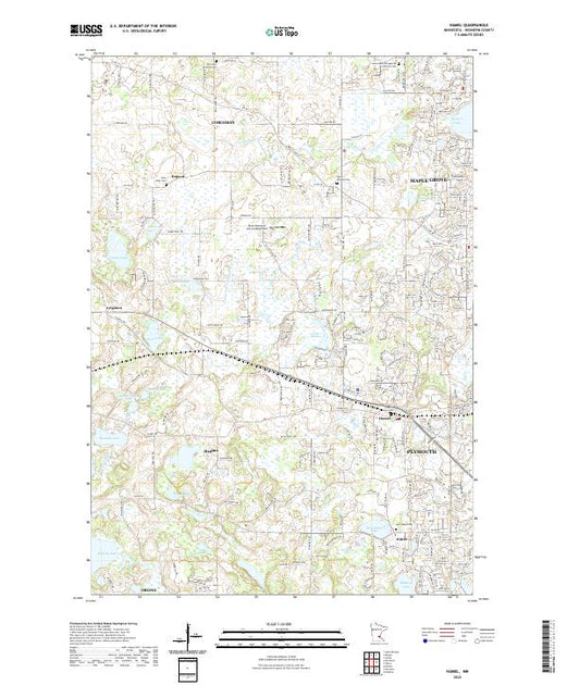 US Topo 7.5-minute map for Hamel MN – American Map Store