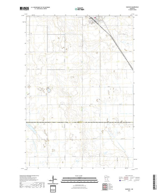 US Topo 7.5-minute map for Hancock MN – American Map Store