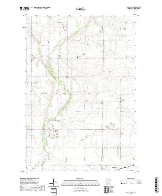 US Topo 7.5-minute map for Hancock SW MN – American Map Store