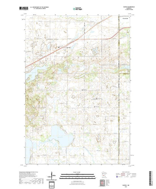US Topo 7.5-minute map for Hawick MN – American Map Store