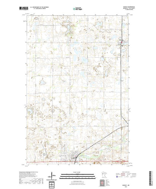 US Topo 7.5-minute map for Hawley MN – American Map Store