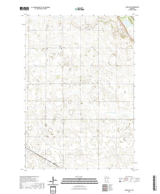 US Topo 7.5-minute map for Hazel Run MN – American Map Store
