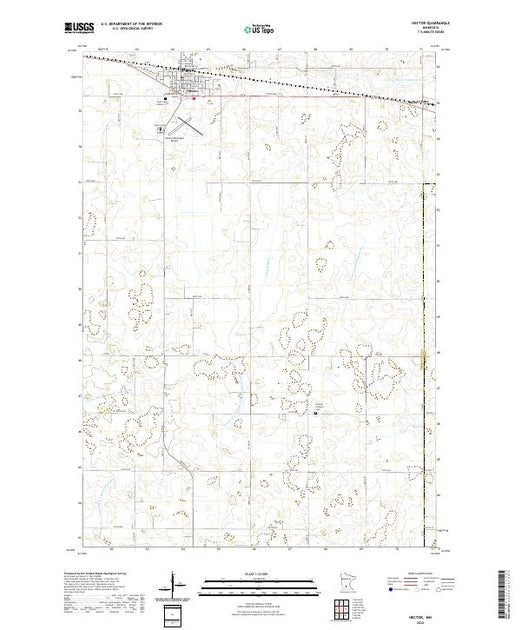 US Topo 7.5-minute map for Hector MN – American Map Store