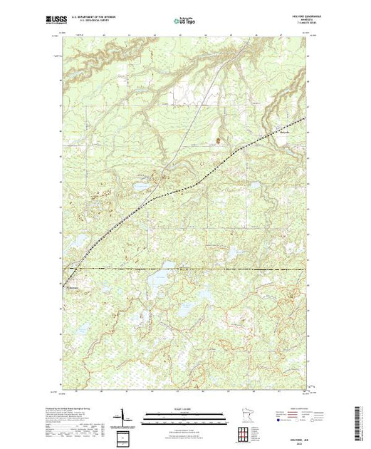 US Topo 7.5-minute map for Holyoke MN – American Map Store