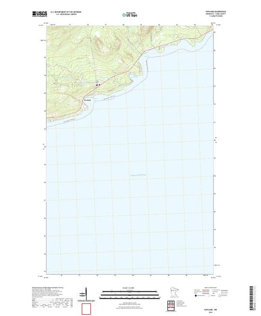US Topo 7.5-minute map for Hovland MN – American Map Store