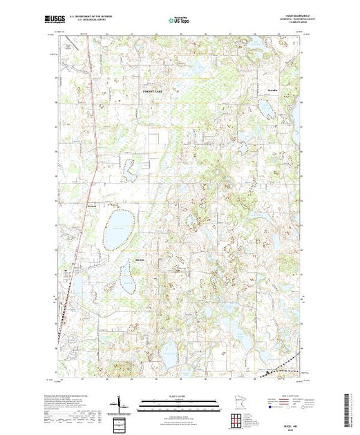 US Topo 7.5-minute map for Hugo MN – American Map Store