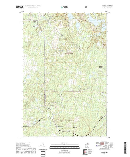 US Topo 7.5-minute map for Isabella MN – American Map Store