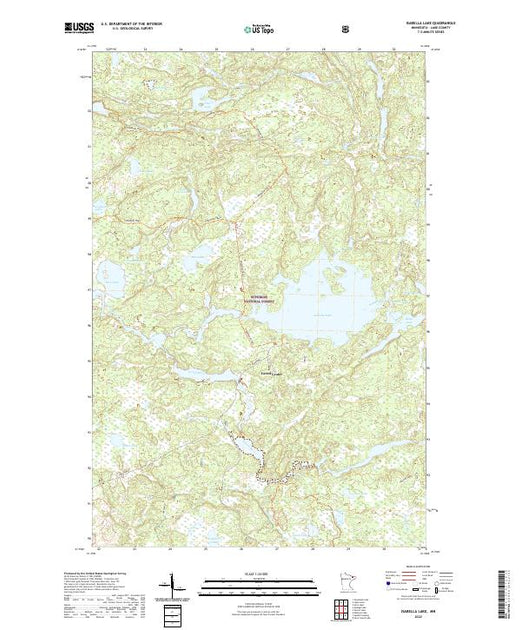 US Topo 7.5-minute map for Isabella Lake MN – American Map Store