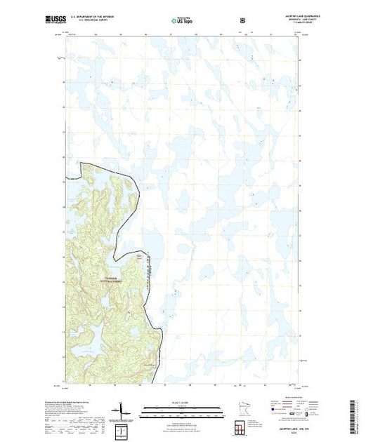 US Topo 7.5-minute map for Jackfish Lake MNON – American Map Store