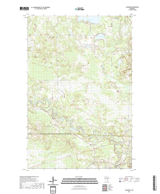 US Topo 7.5-minute map for Jacobson MN – American Map Store