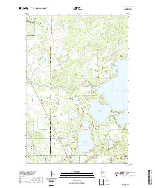 US Topo 7.5-minute map for Jenkins MN – American Map Store