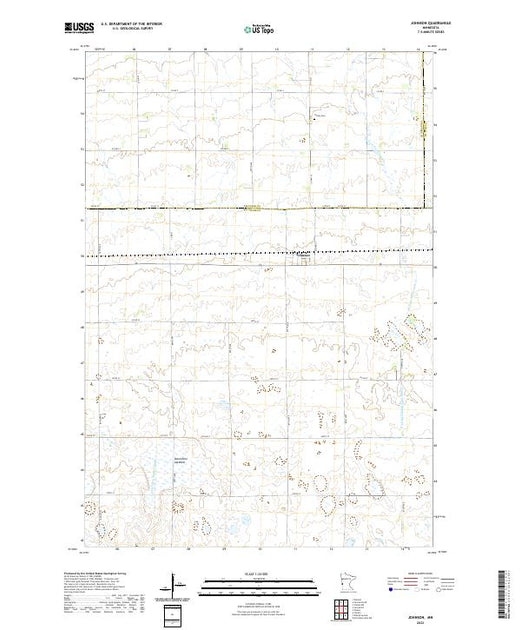 US Topo 7.5-minute map for Johnson MN – American Map Store