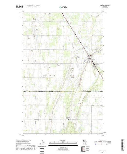 US Topo 7.5-minute map for Karlstad MN – American Map Store
