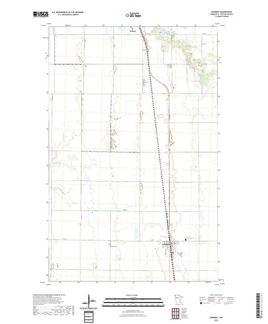 US Topo 7.5-minute map for Kennedy MN – American Map Store