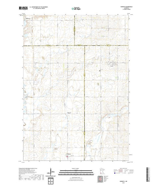 US Topo 7.5-minute map for Kenneth MN – American Map Store
