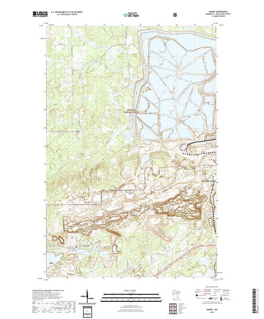 US Topo 7.5-minute map for Kinney MN – American Map Store