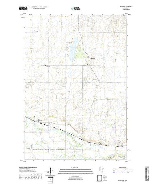 US Topo 7.5-minute map for Lake Henry MN – American Map Store