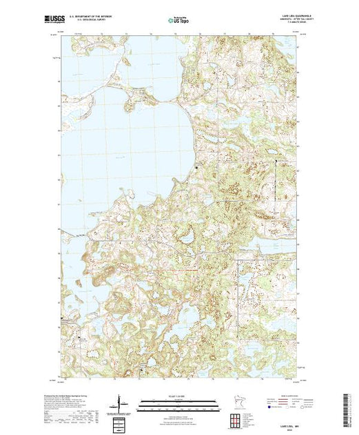 US Topo 7.5-minute map for Lake Lida MN – American Map Store