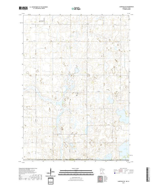 US Topo 7.5-minute map for Lakefield SW MNIA – American Map Store