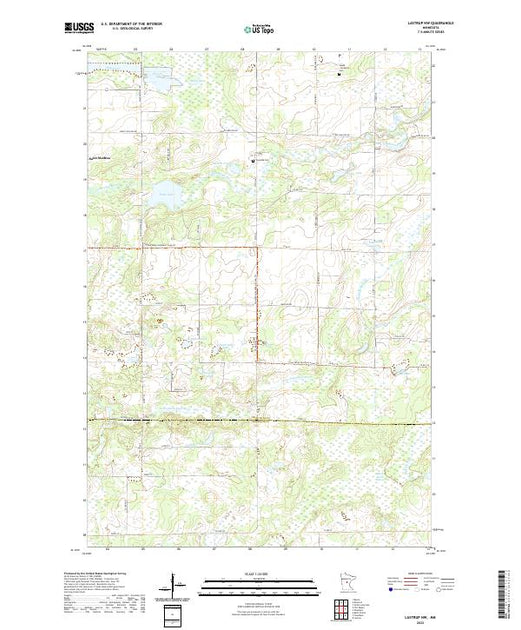 US Topo 7.5-minute map for Lastrup NW MN – American Map Store