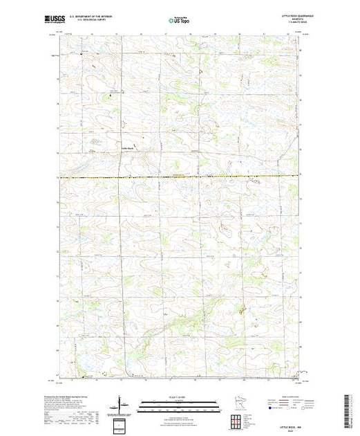 US Topo 7.5-minute map for Little Rock MN – American Map Store