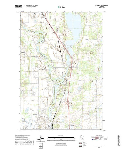 US Topo 7.5-minute map for Little Rock Lake MN – American Map Store