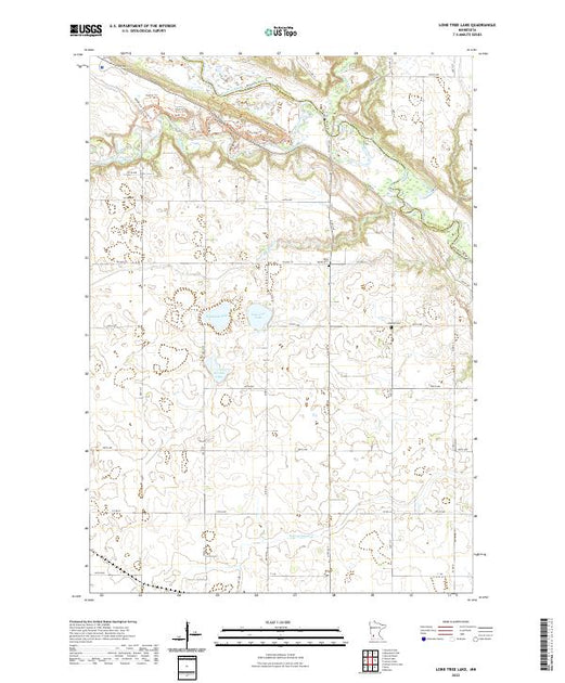 US Topo 7.5-minute map for Lone Tree Lake MN – American Map Store