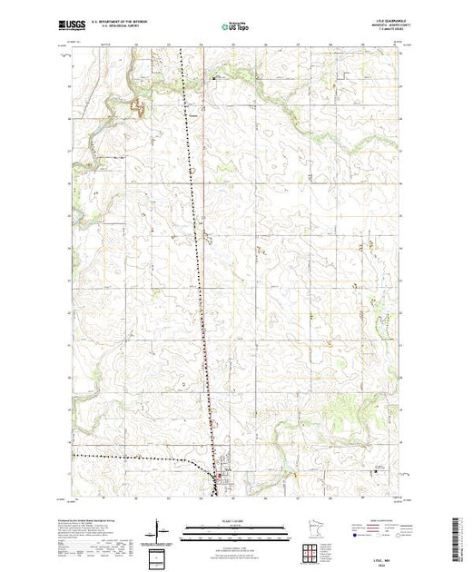 US Topo 7.5-minute map for Lyle MN – American Map Store