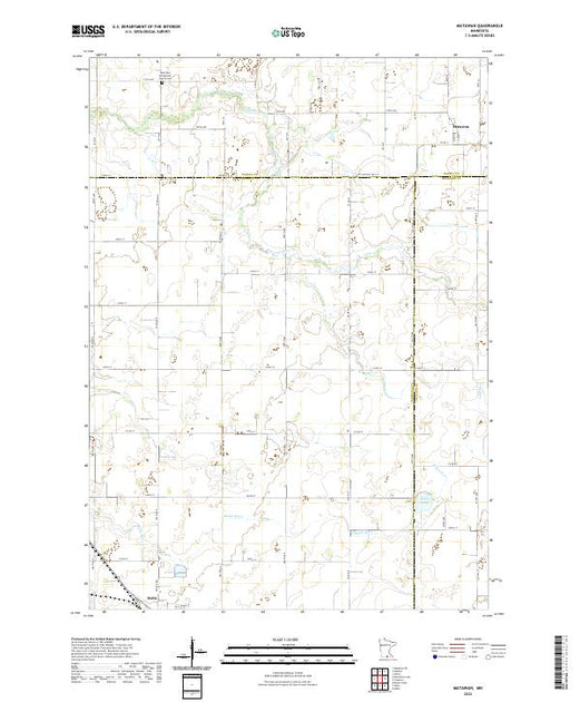 US Topo 7.5-minute map for Matawan MN – American Map Store