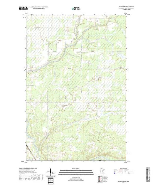 US Topo 7.5-minute map for McCarty River MN – American Map Store