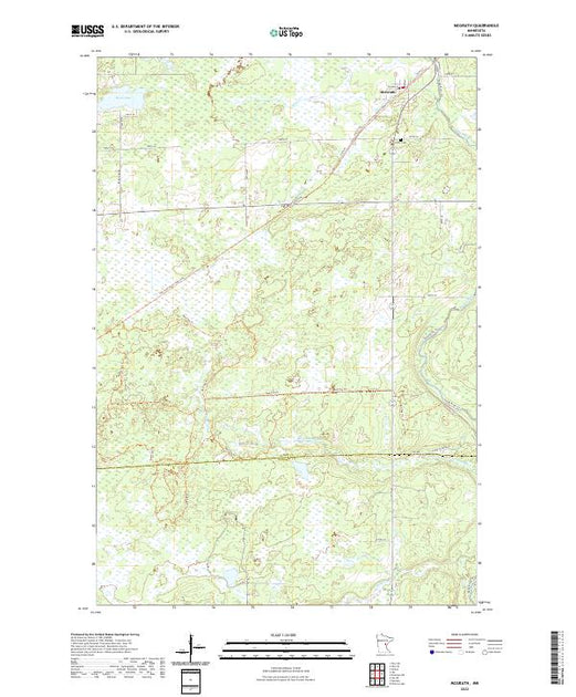US Topo 7.5-minute map for McGrath MN – American Map Store