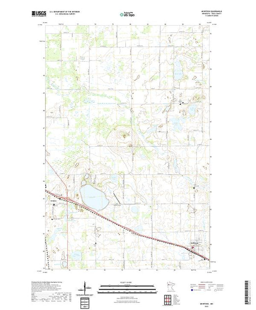 US Topo 7.5-minute map for McIntosh MN – American Map Store