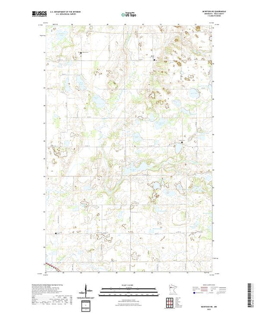 US Topo 7.5-minute map for McIntosh NE MN – American Map Store