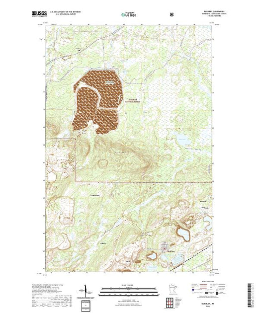 US Topo 7.5-minute map for McKinley MN – American Map Store