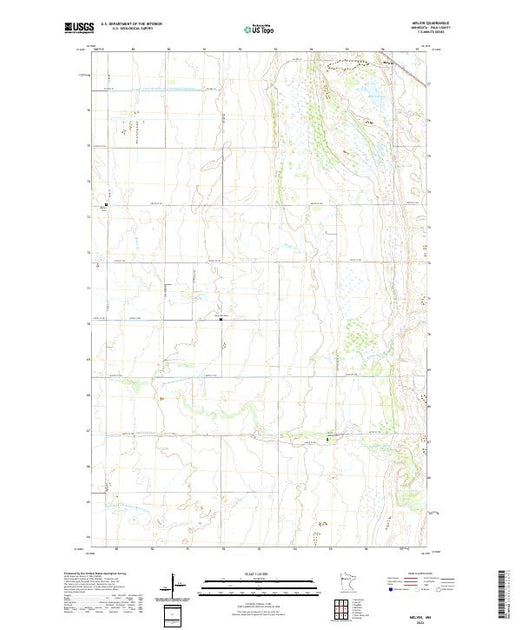 US Topo 7.5-minute map for Melvin MN – American Map Store