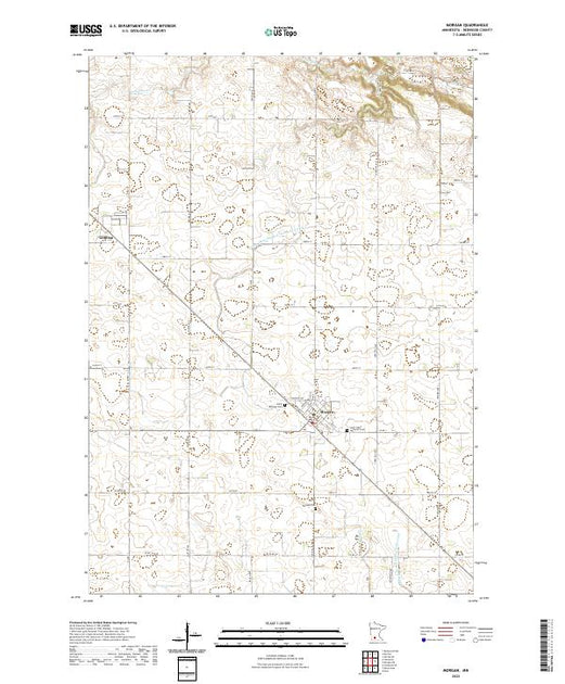 US Topo 7.5-minute map for Morgan MN – American Map Store