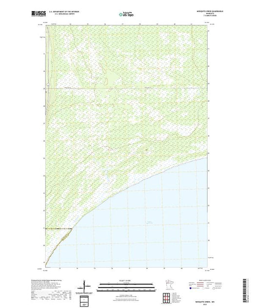 US Topo 7.5-minute map for Mosquito Creek MN – American Map Store